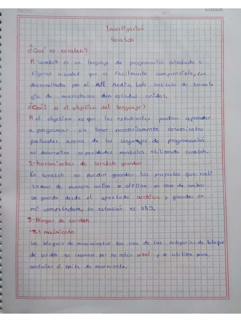 Resumen de Scratch | PDF