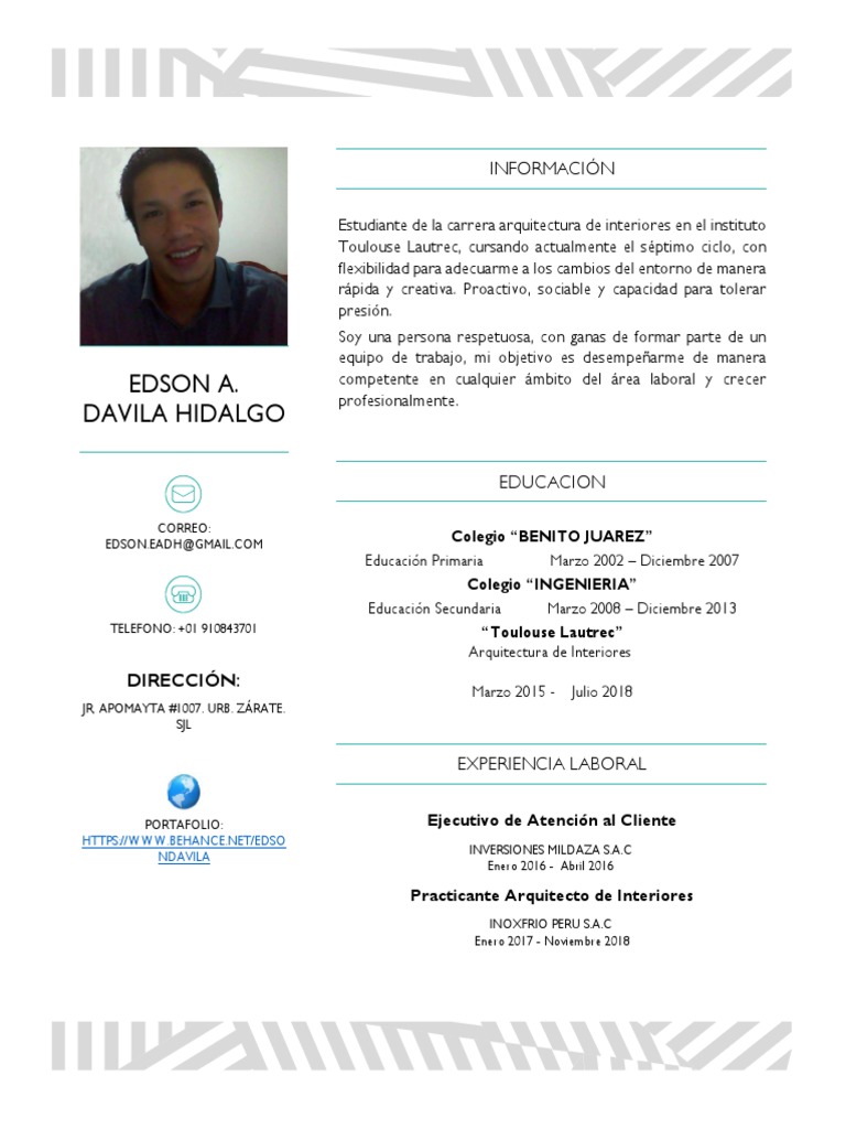 Portafolio de Edson A. Dávila Hidalgo | PDF