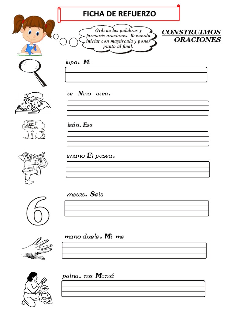 Hojas De Trabajo De Patrones De Oraciones Para La Escuela Secundaria