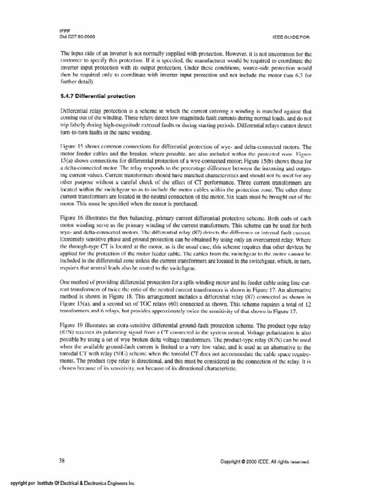 IEEE Guide For AC Motor Protection Part 1 | PDF