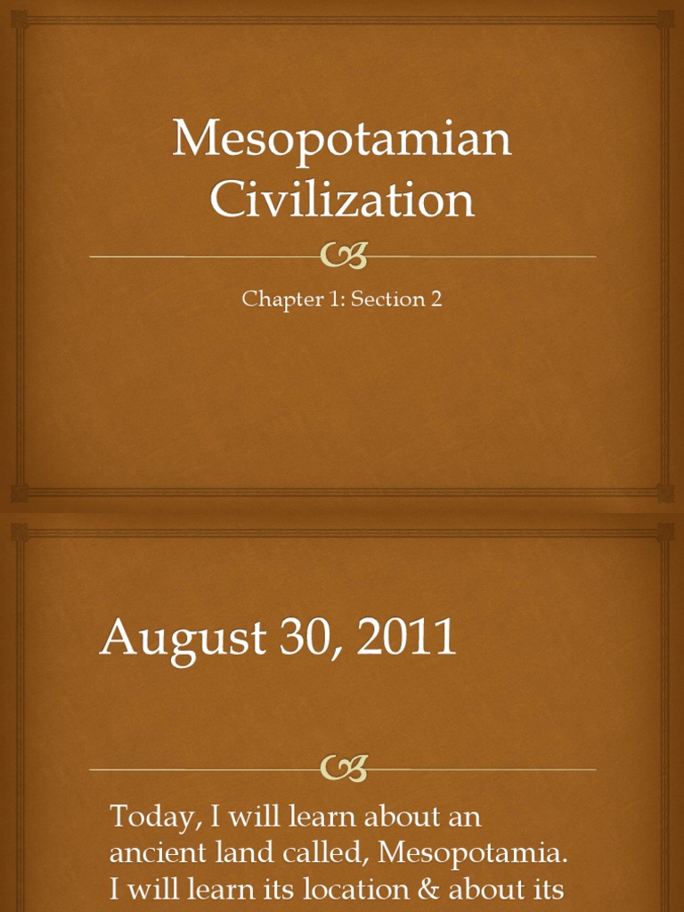 Chapter 1: Section 2 | PDF | Sumer | Babylon