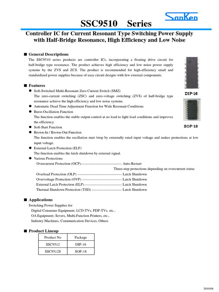 SSC9512S | PDF | Power Supply | Resonance