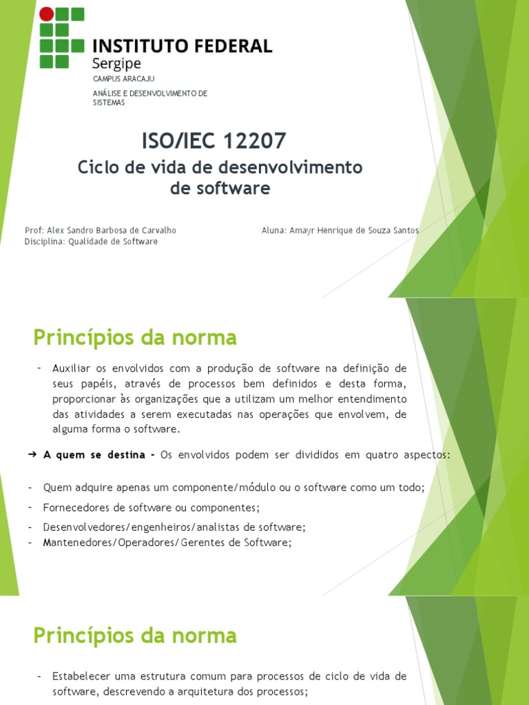 ISO 12207 Ciclo de Vida de Desenvolvimento de Software | PDF