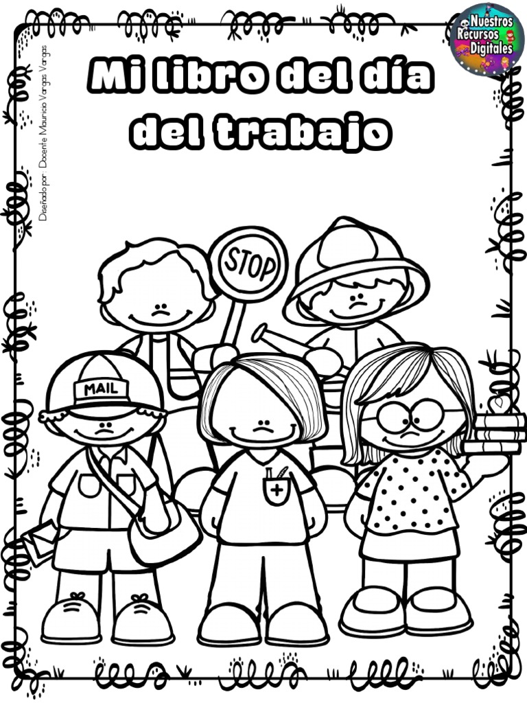 Libro de Colorear: Profesiones para Niños | PDF