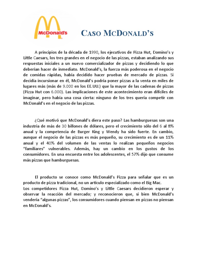 Caso McDonald | PDF