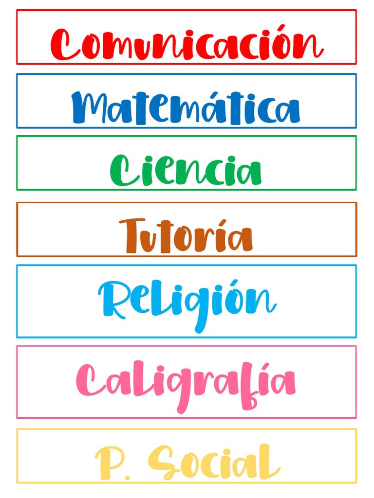 Nombres Cursos | PDF