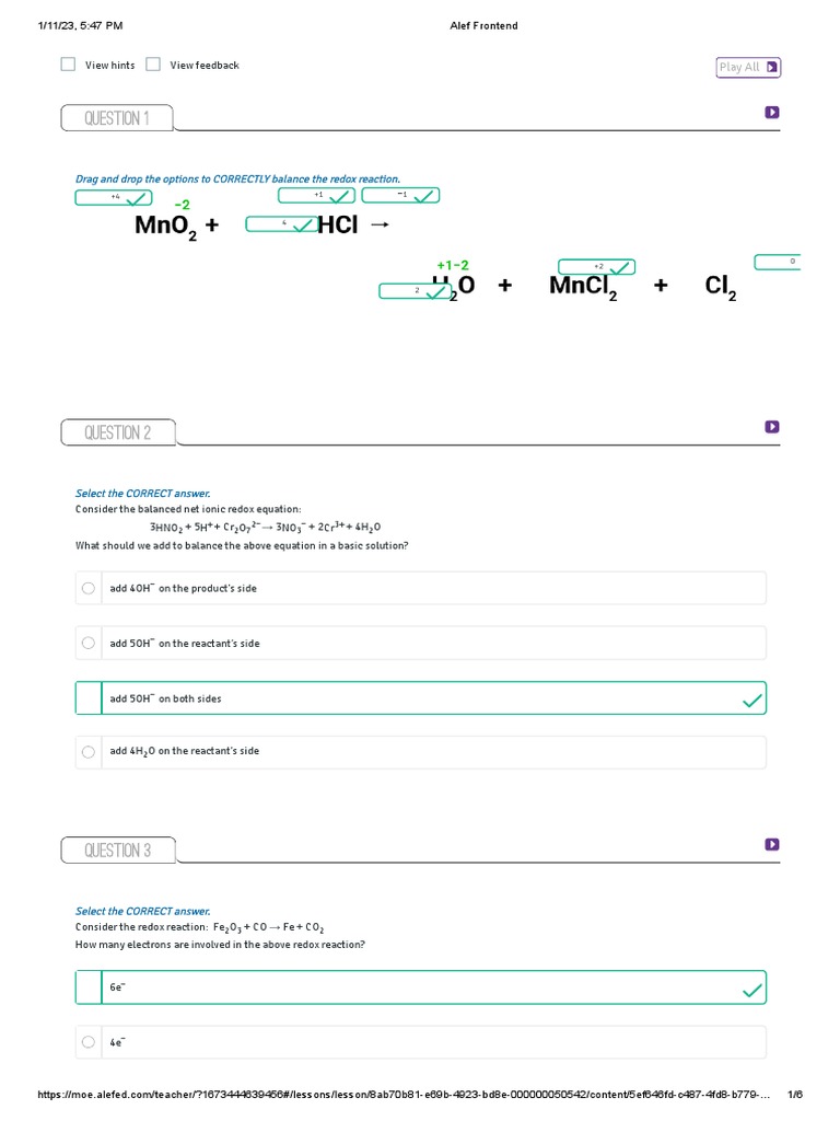 Redox Reactions Balancing Guide | PDF | Redox | Chemical Reactions