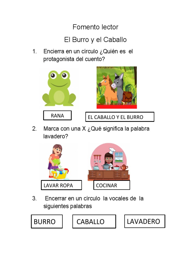 El Burro y El Caballo | PDF