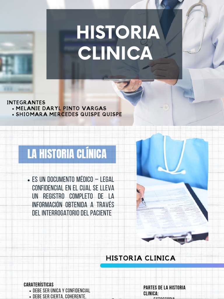 Historia Clinica: Melanie Daryl Pinto Vargas Shiomara Mercedes Quispe ...