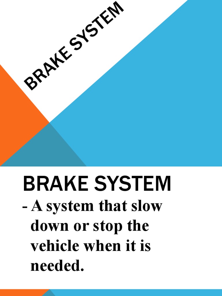Brake System POWER POINT | PDF