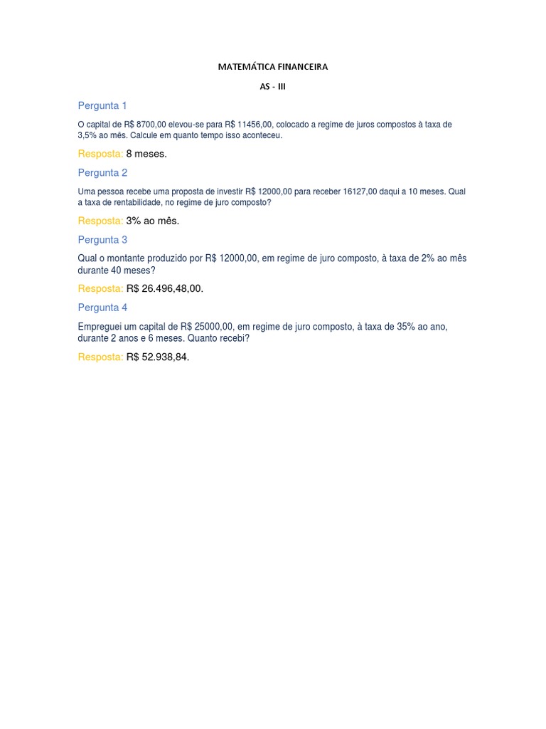 Pergunta 1: Resposta | PDF