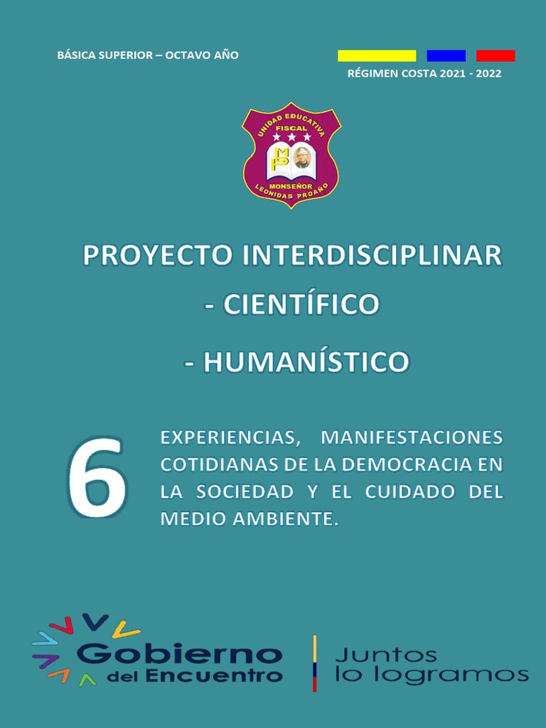 Proyecto Interdisciplinario 6 de 8vo EGB | PDF | Proposición | Si y solo si