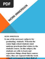 IN Work Immersion: Grade 12 Senior High School Immersion Manual | PDF ...
