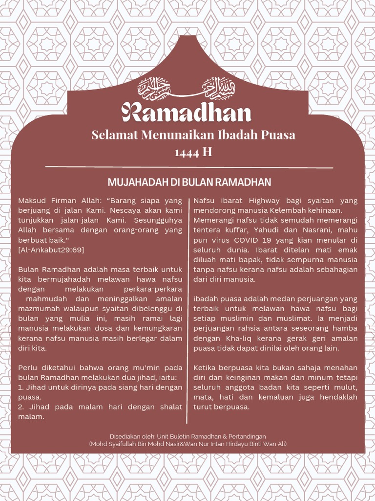 Risalah Ramadhan 2 | PDF