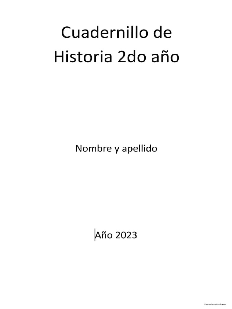 Cuadernillo 2do Año | PDF