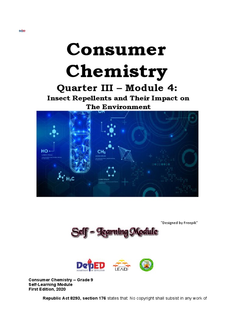 Consumer Chemistry - Q3 - Week 5 - Copy-1 | PDF | Mosquito