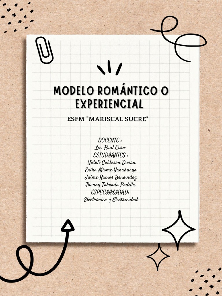 Modelo ROMÁNTICO O EXPERIENCIAL | PDF