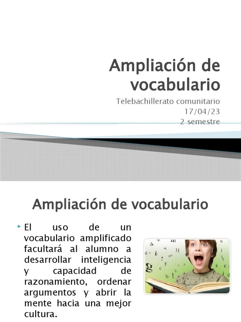 Ampliación de vocabulario text de examen | PDF