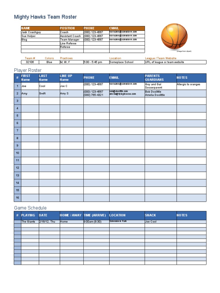 Mighty Hawks Team Roster | PDF | Indoor Sports | Ball Games
