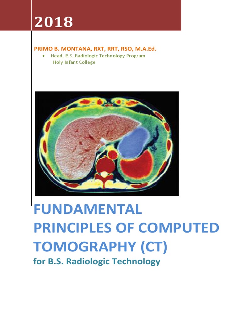 Fundamental Principles of Computed Tomography (CT) : For B.S ...