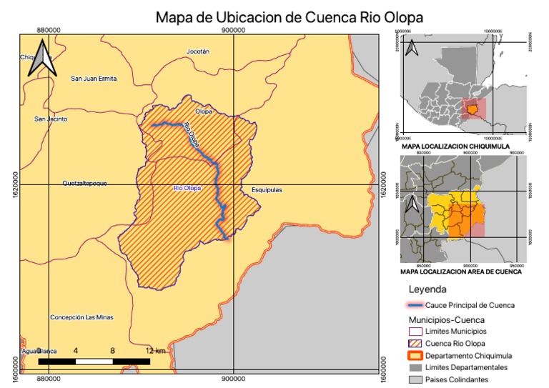 Mapa Ubicacion Cuenca Rio Olopa | PDF