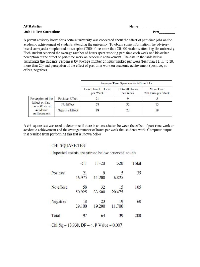 CH 14 Test Corrections | PDF
