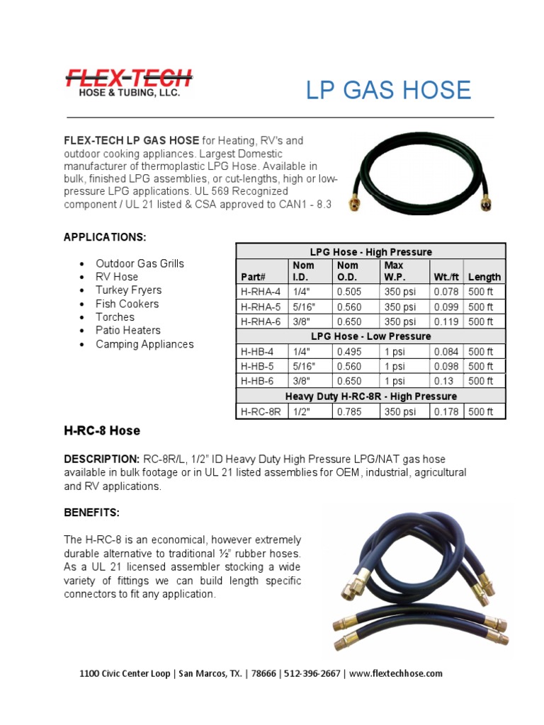 High-Pressure LPG Hose Solutions | PDF