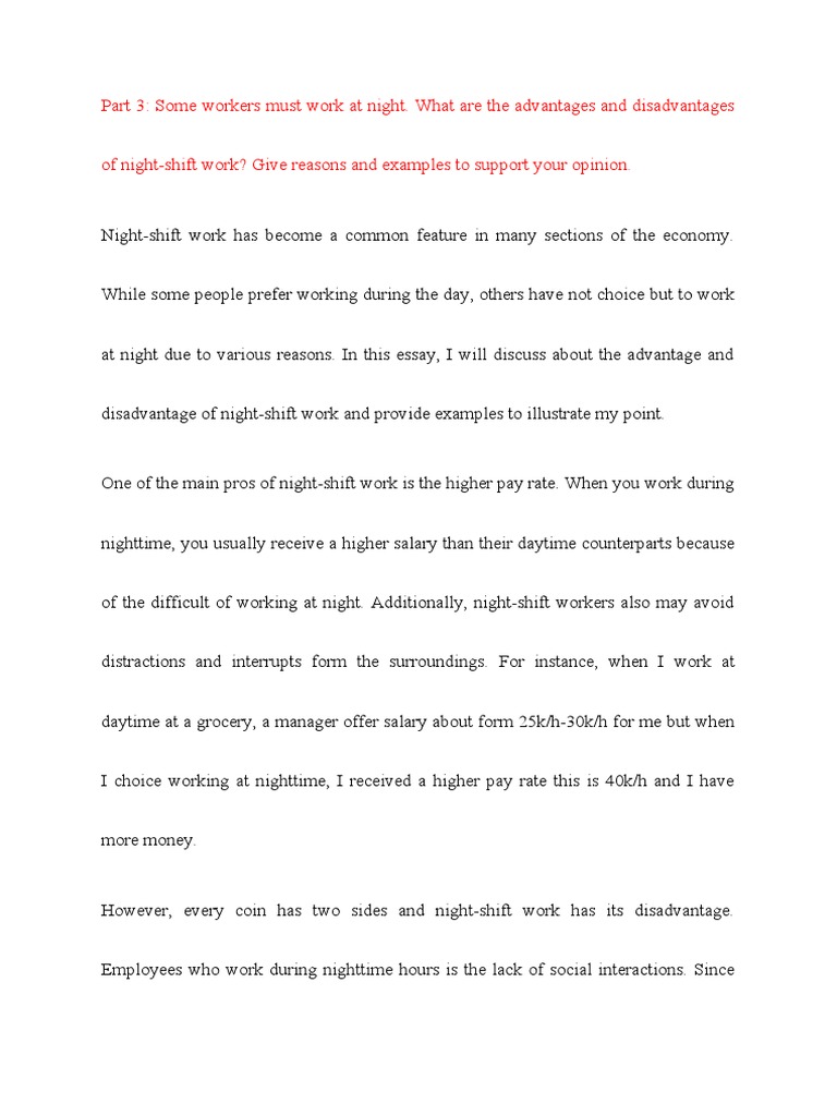 Hiệu part3 | PDF | Shift Work | Employment