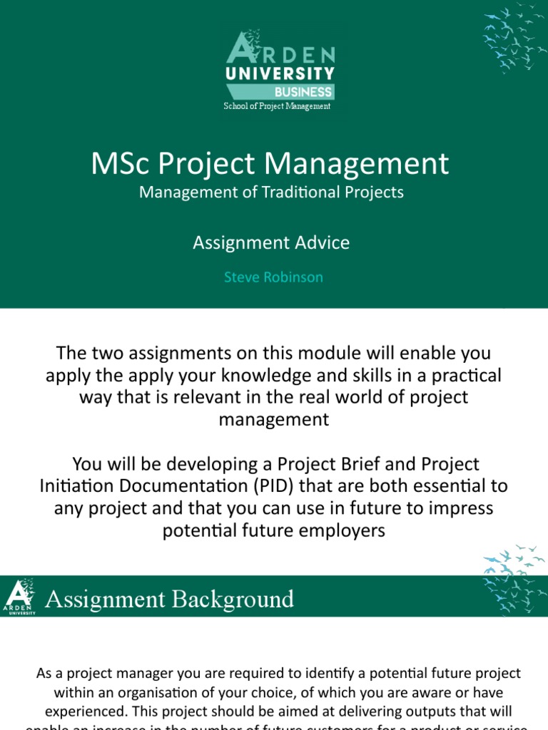MSC Project Management: Assignment Advice | PDF | Project Management ...
