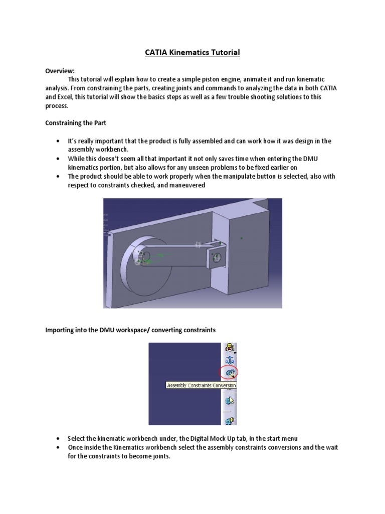 Kinematic Tutorial - Final | PDF | Computing | Mechanical Engineering