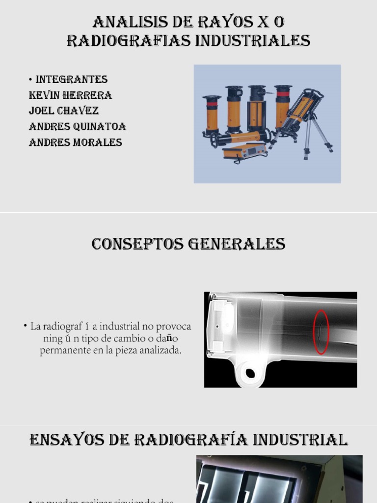 Ensayo de Rayos X o Radiografía Industrial | PDF