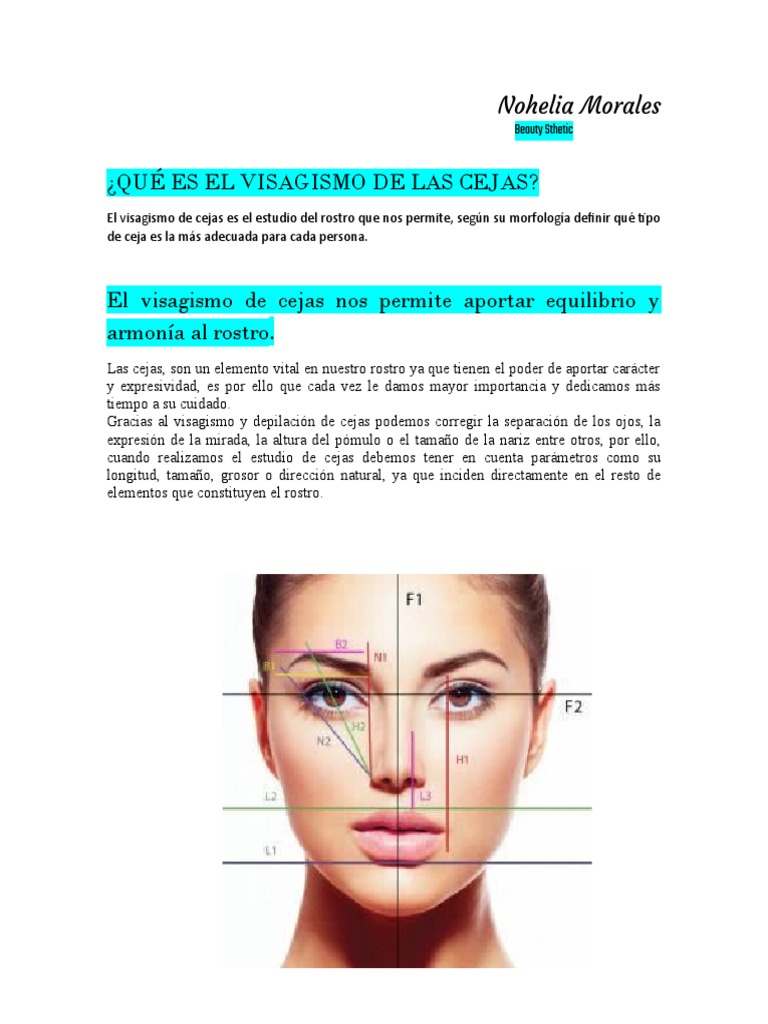 27 Guía de Visagismo y Tipos de Rostro | PDF | Ceja