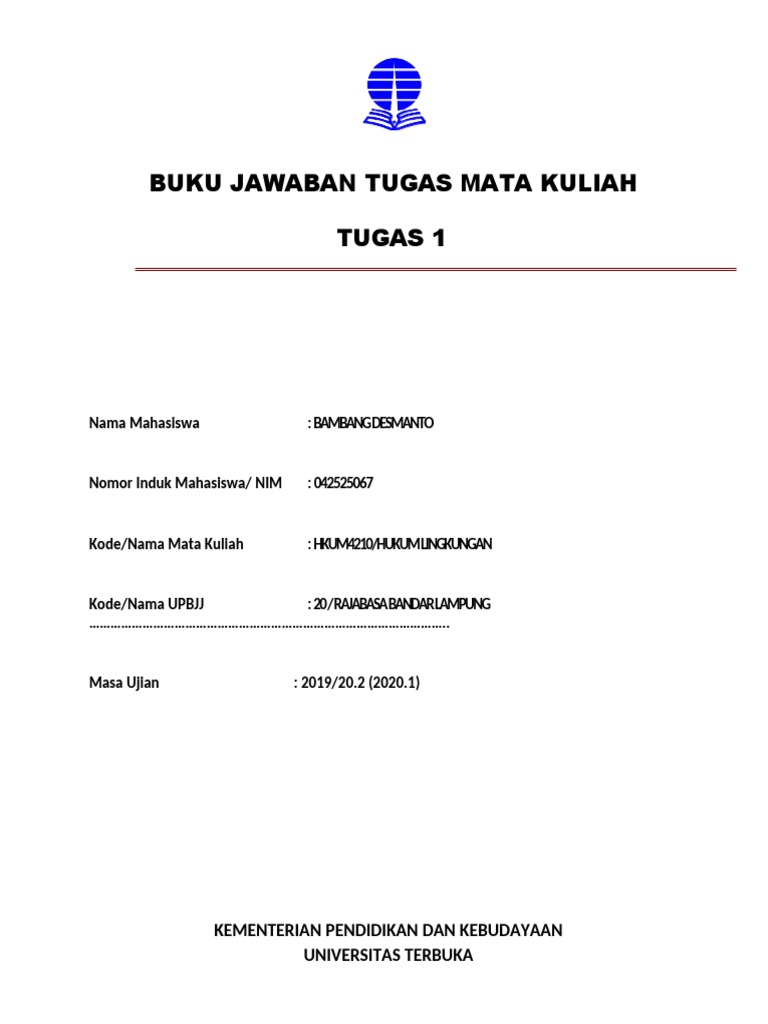 Tugas 1 BJT (Hkum4210) | PDF