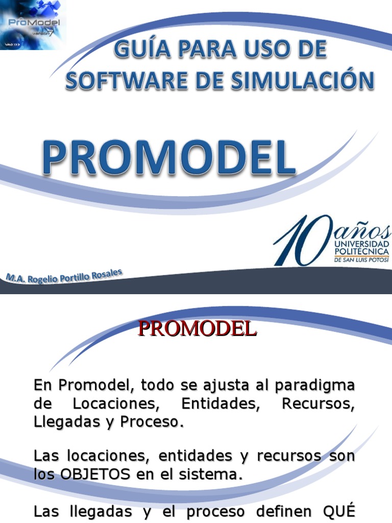 Guia de Clase Software Promodel | Descargar gratis PDF | Simulación ...