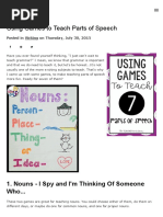 100 Games Teaching English | PDF