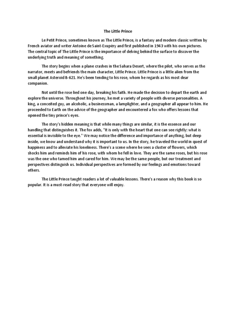 The Little Prince | PDF