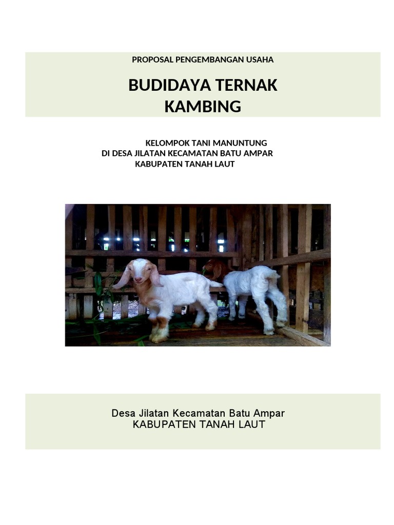 Proposal Kambing | PDF