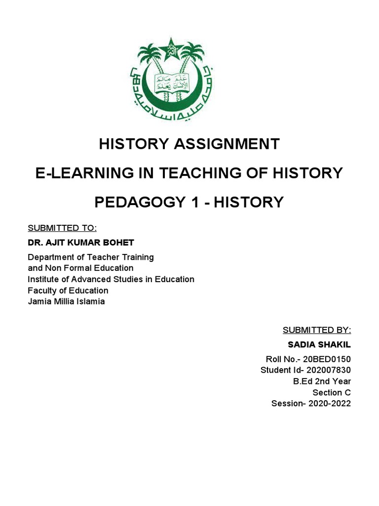 History 2ND Year | PDF | Educational Technology | Learning
