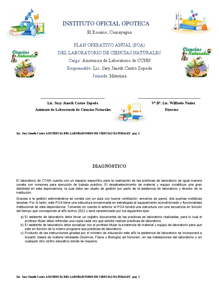 Poa CCNN | PDF | Laboratorios | Observación