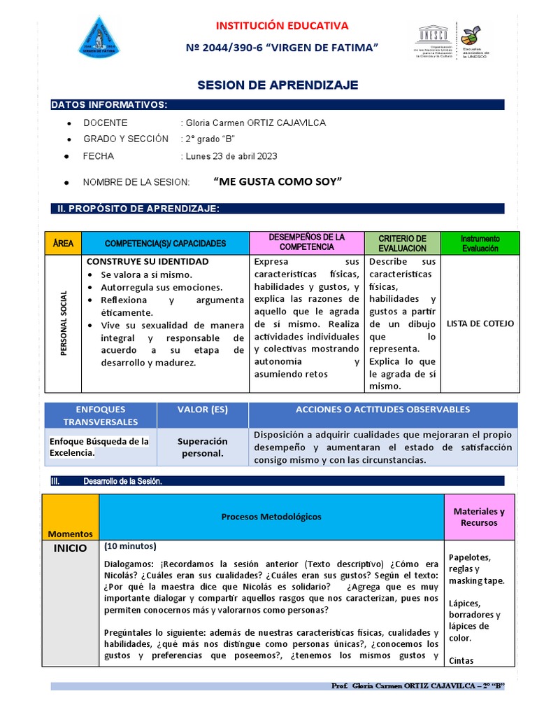 PS Me Gusta Como Soy | PDF | Evaluación | Neurociencia