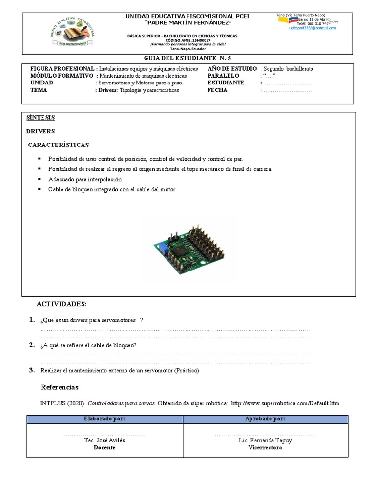 Guia N °5 Mantenimiento de Maquinas Segundo | PDF | Ingeniería mecánica | Ingenieria Eléctrica