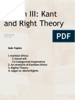 MODULE 10 Kant and Rights Theorists | PDF | Immanuel Kant | Reason