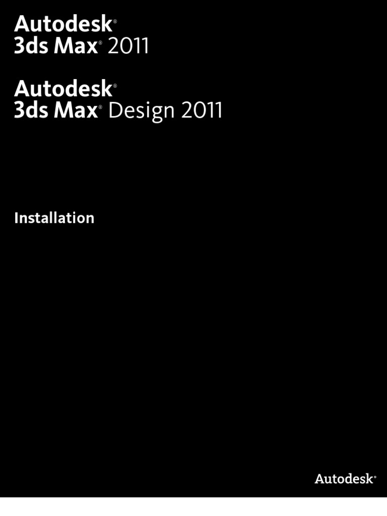 Install 3ds Max | PDF | 64 Bit Computing | Autodesk 3ds Max