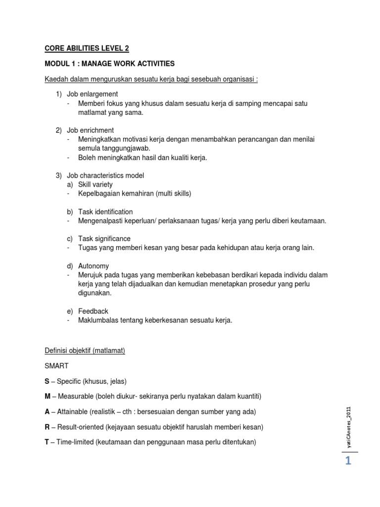 Core Abilities Level 2 | PDF