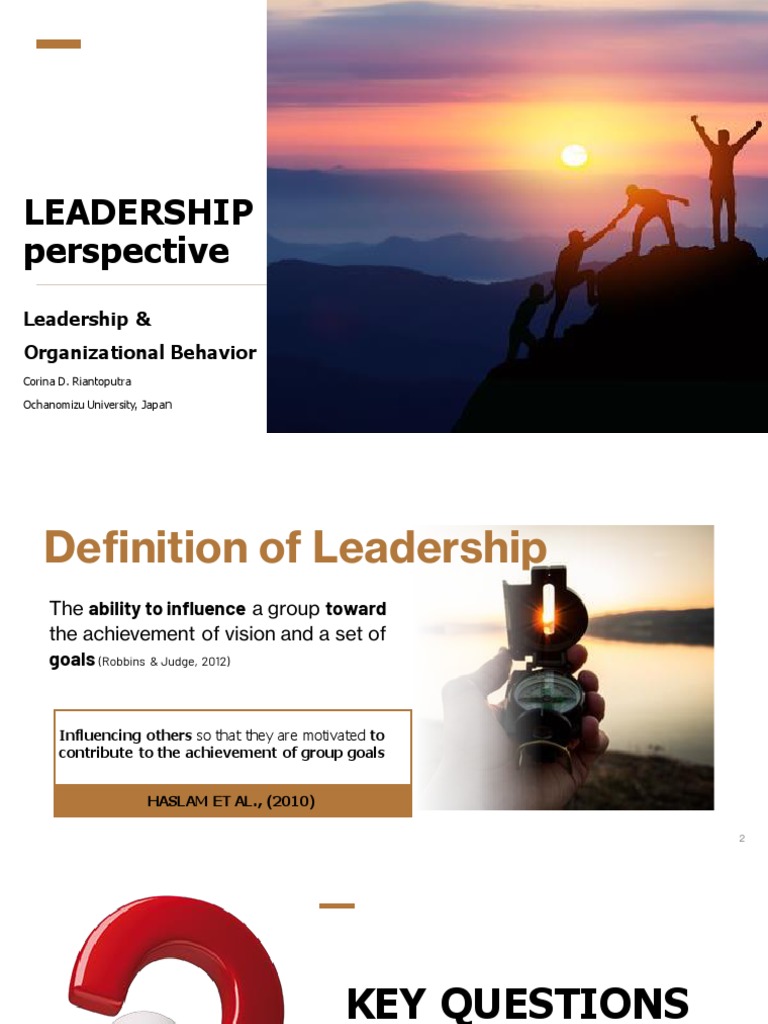 Leadership Perspective | PDF | Leadership | Extraversion And Introversion