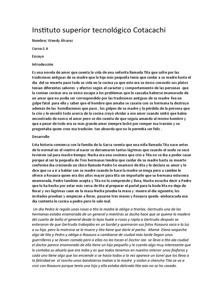 Instituto Superior Tecnológico Cotacachi | PDF | Amor