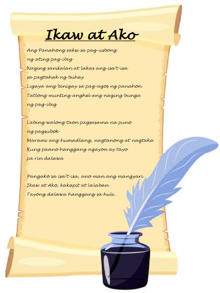 Ikaw at Ako POEM | PDF