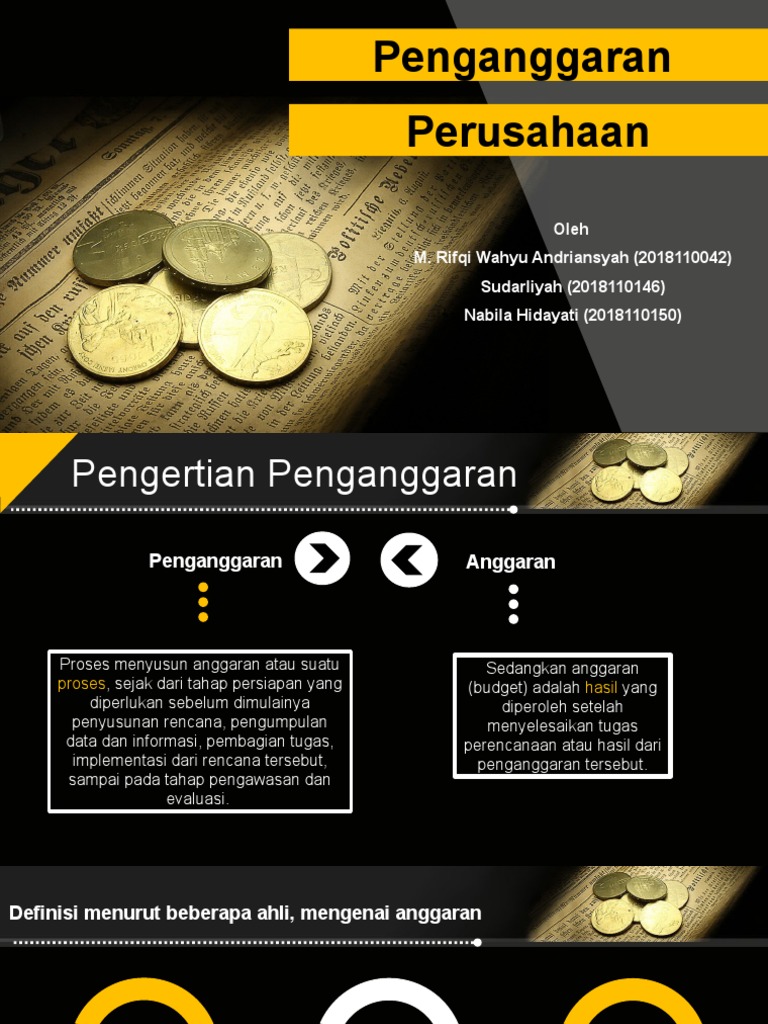 Penganggaran Perusahaan | PDF