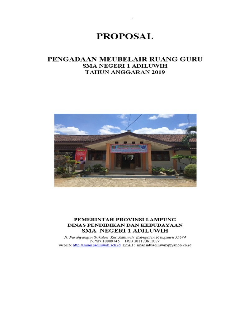 @proposal Ruang Kelas | PDF