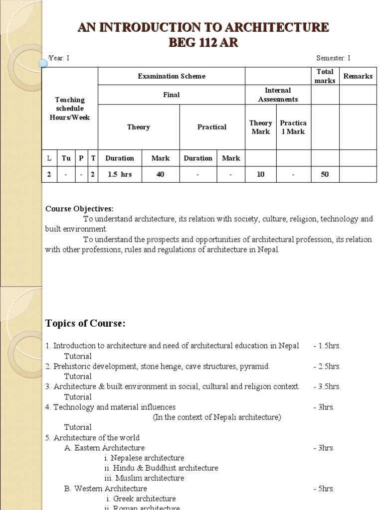 1lecture ITA | Download Free PDF | Building | Science